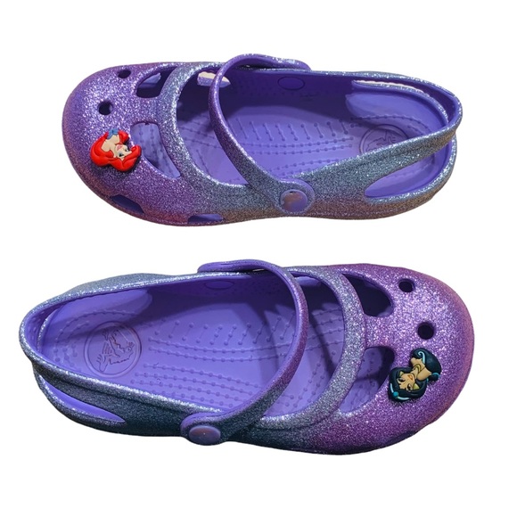 CROCS | Shoes | Crocs Girl Shoes Shayna Glitter Mary Jane Sandal Ombre ...